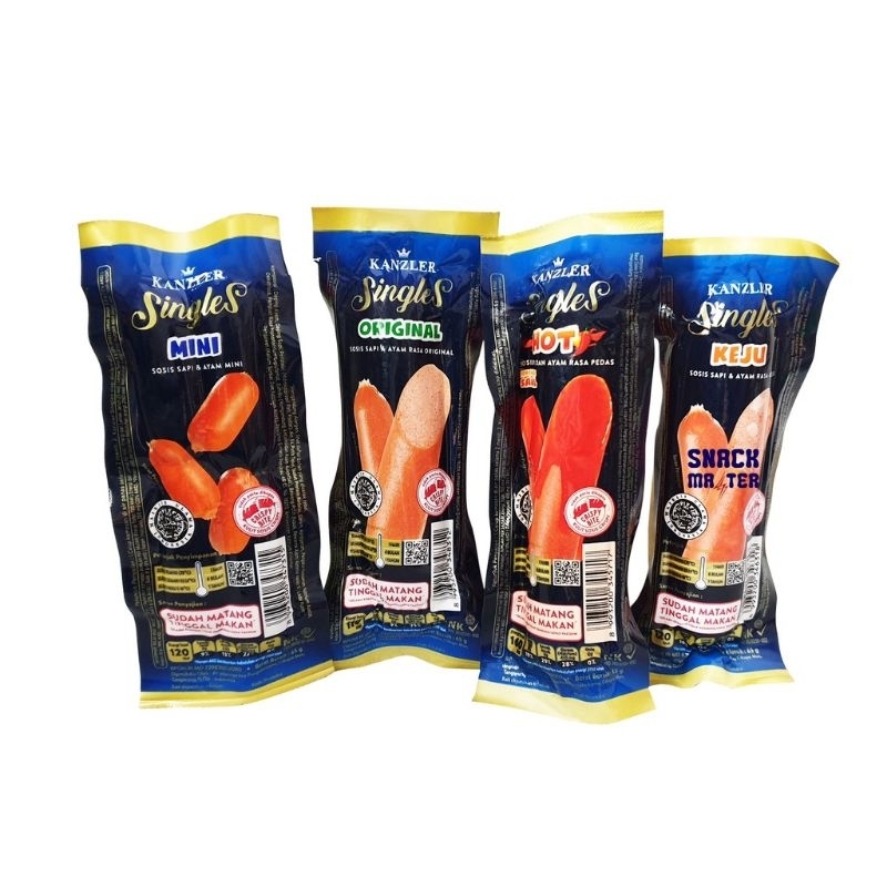 Kanzler Sausage Ready To Eat HOT | Original | Cheese | Mini Net 1pcs ...