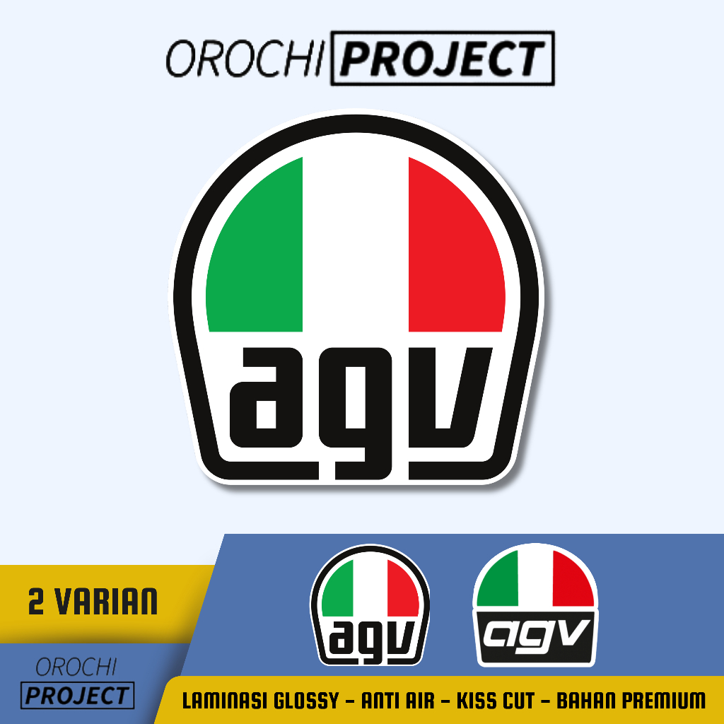 Orochi PROJECT AGV Sticker/AGV Motorcycle Sticker/AGV Helmet Sticker ...