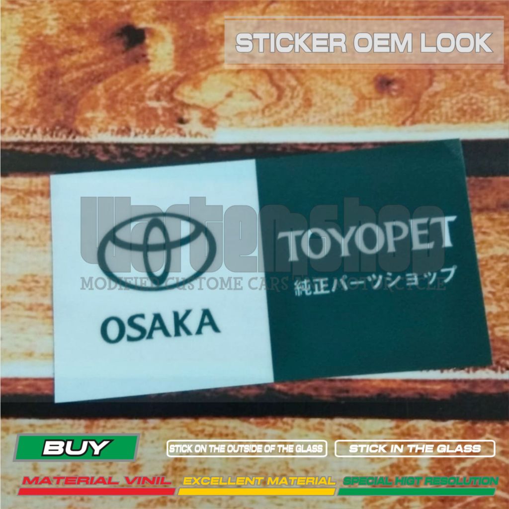 Toyota Osaka Toyopet Sticker | Shopee Singapore
