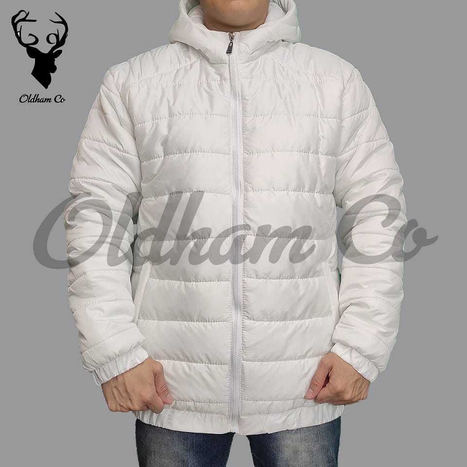 PUTIH Men's PUFFER THICK JACKET - MEN'S WHITE MOUNTAIN JACKET ...