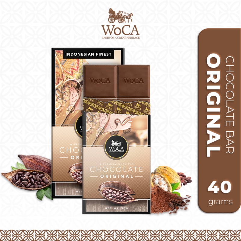 Woca Chocolate Original Premium Chocolate Bar 40 gr | Shopee Singapore