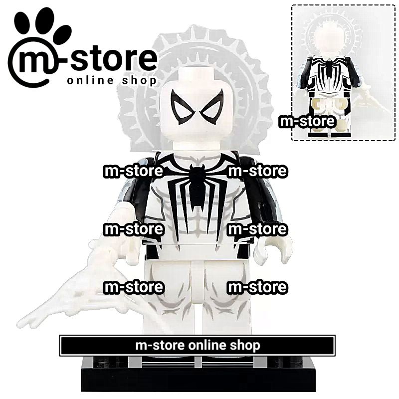 Brick spiderman ps5 peter parker anti venom suit mini toy figure ...