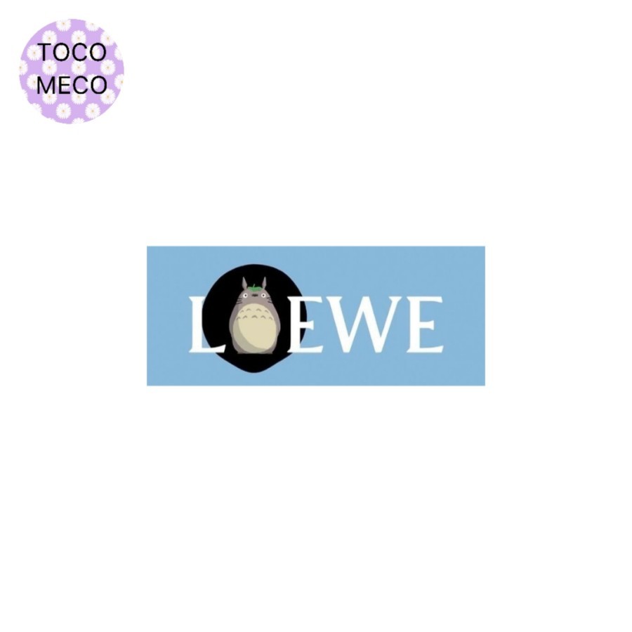Sticker LOEWE x my neighbour totoro logo studio sticker ghibli | Shopee ...