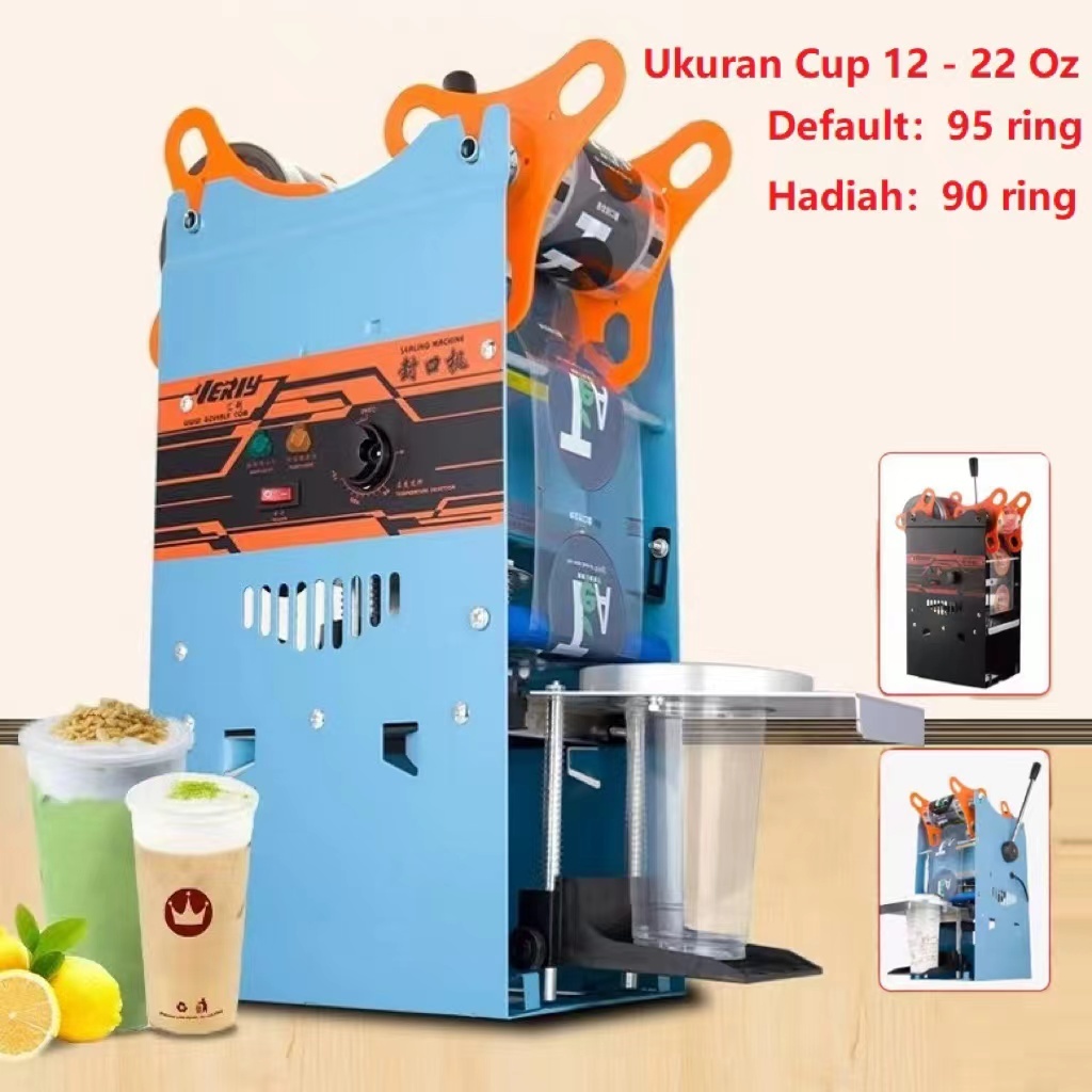 MESIN Cup Sealer Machine Plastic Cup Press Machine Drink Covering ...