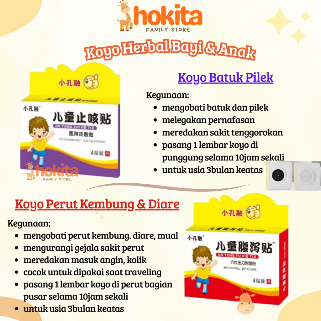 Baby and Children's Herbal Patch Cough Cold / Flu / Stomach Pain ...