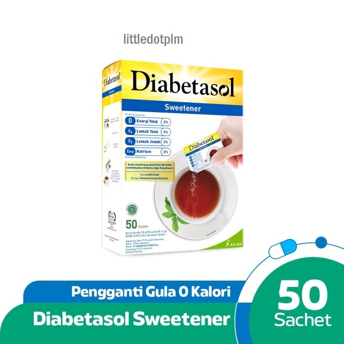 DIABETASOL sweetener 25 50 100 sachets sweetener/ diabetes sugar ...