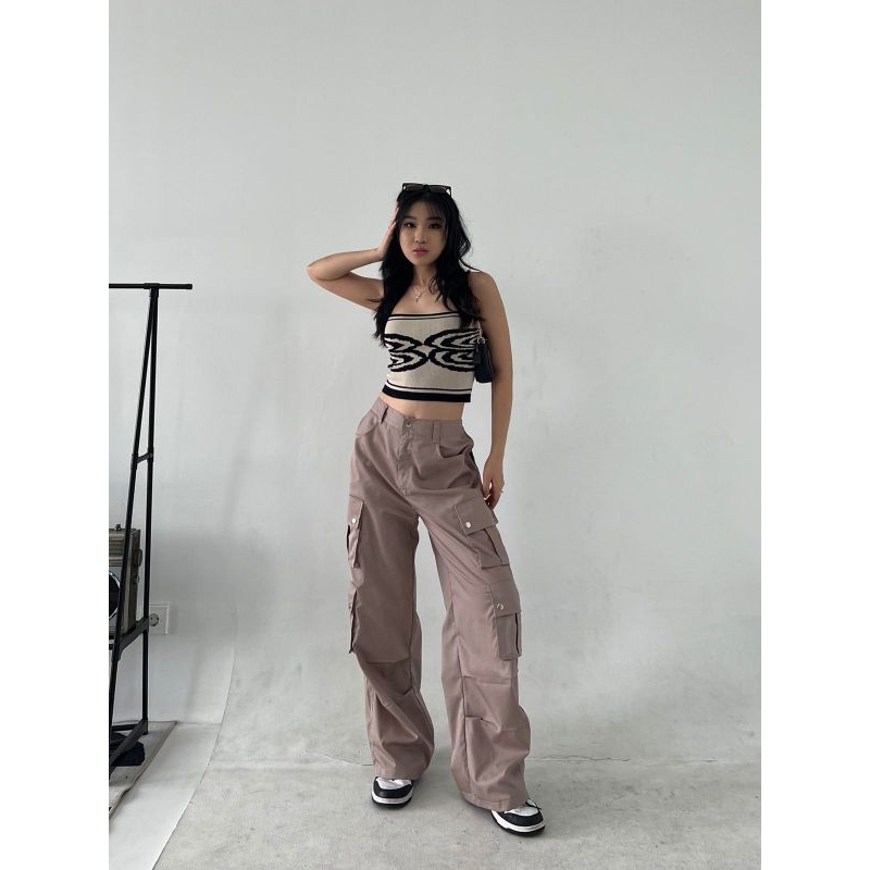 Streetwear CARGO PANT STYLE Y2K/CARGO VINTAGE/Pants KOREAN STYLE/WIDE ...