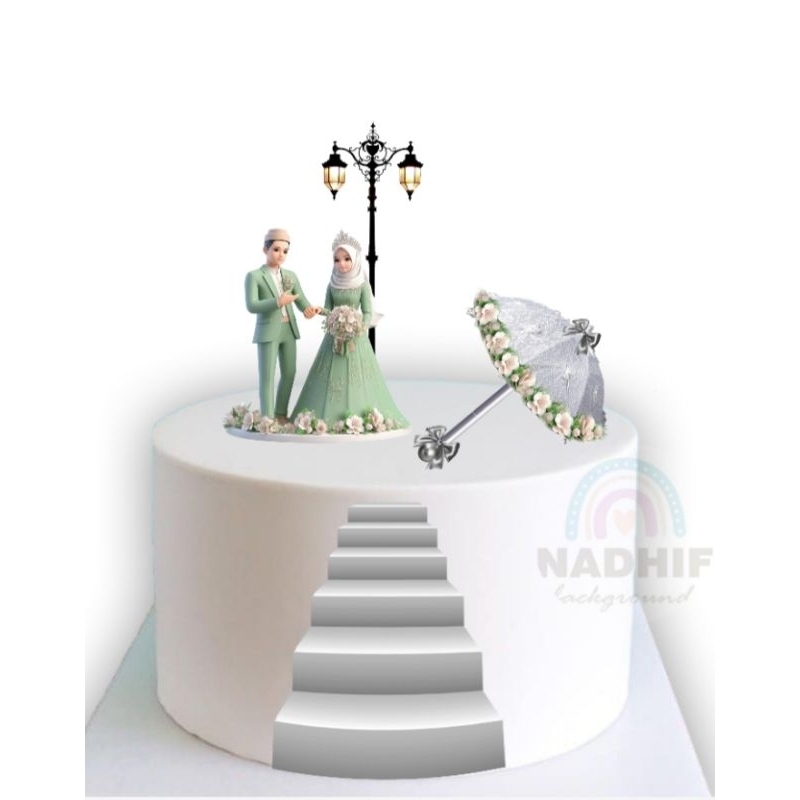 Bridal cake decorations/cake decorations/wedding toppers/wedding ladder ...