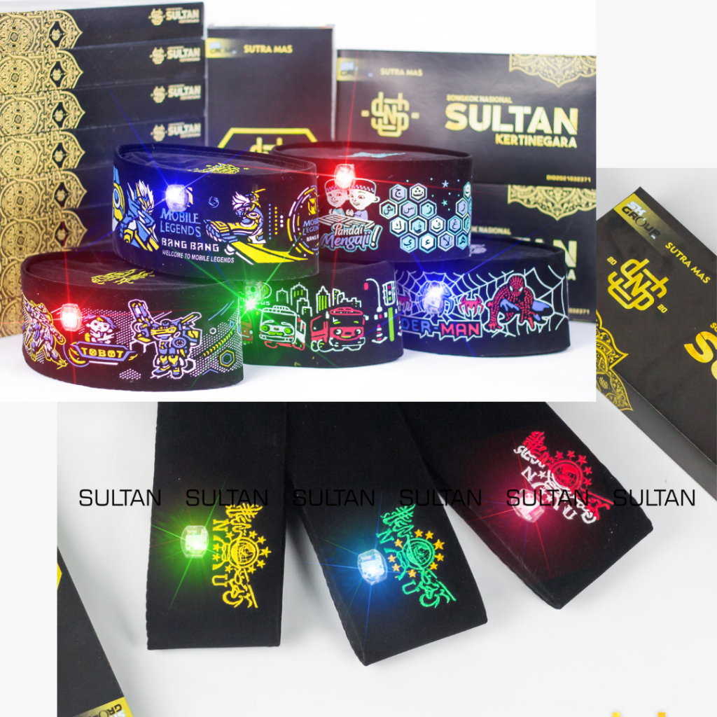 Songkok LED Peci Children Character Cartoon Cute Songkok Cartoon Motif ...
