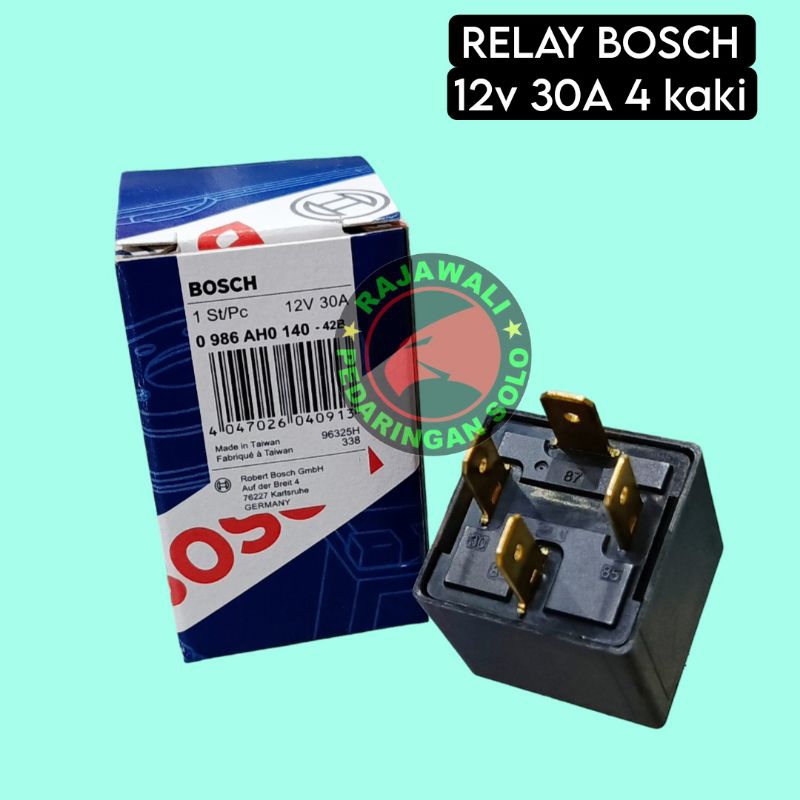 BOSCH RELAY 4 FOOT 12V 30A MOTORCYCLE CAR RELAY LIGHT RELAY | Shopee ...
