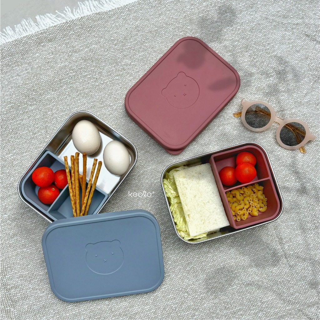 Md - Keola Premium Lunch Box Stainless With Silicon Lid Leakproof ...