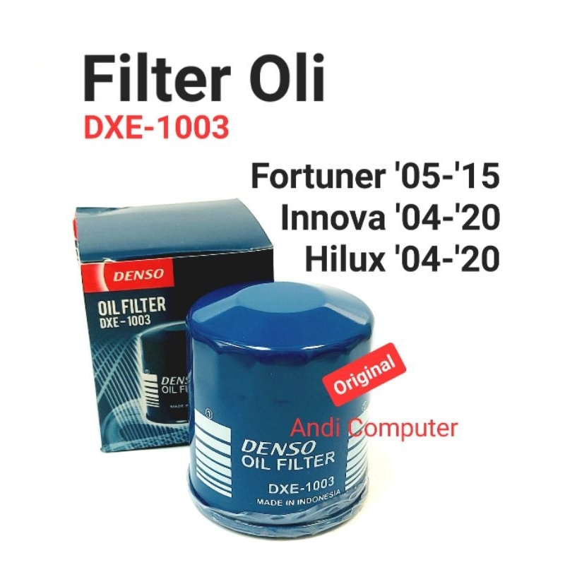 Innova Hilux Fortuner Oil Filter Original Original Denso | Shopee Singapore