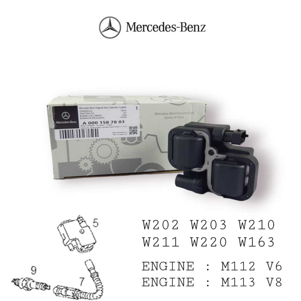 MESIN Mercy Spark Plug Coil W211 Coil Ignition Engine Mercedes Benz ...