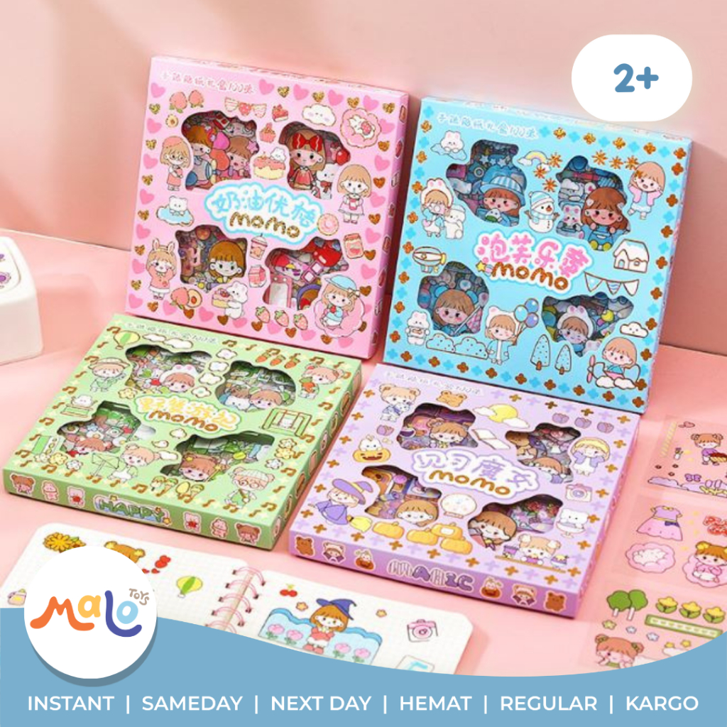 Malotoys - Momo Character Stickers Embossed Stickers Cute Sticking Toys ...