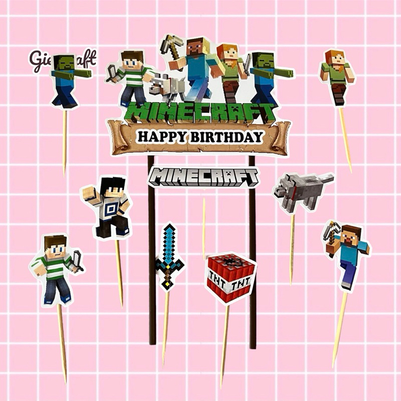 Minecraft Cake Topper / MINECRAFT Cake Topper / MINECRAFT Cake ...