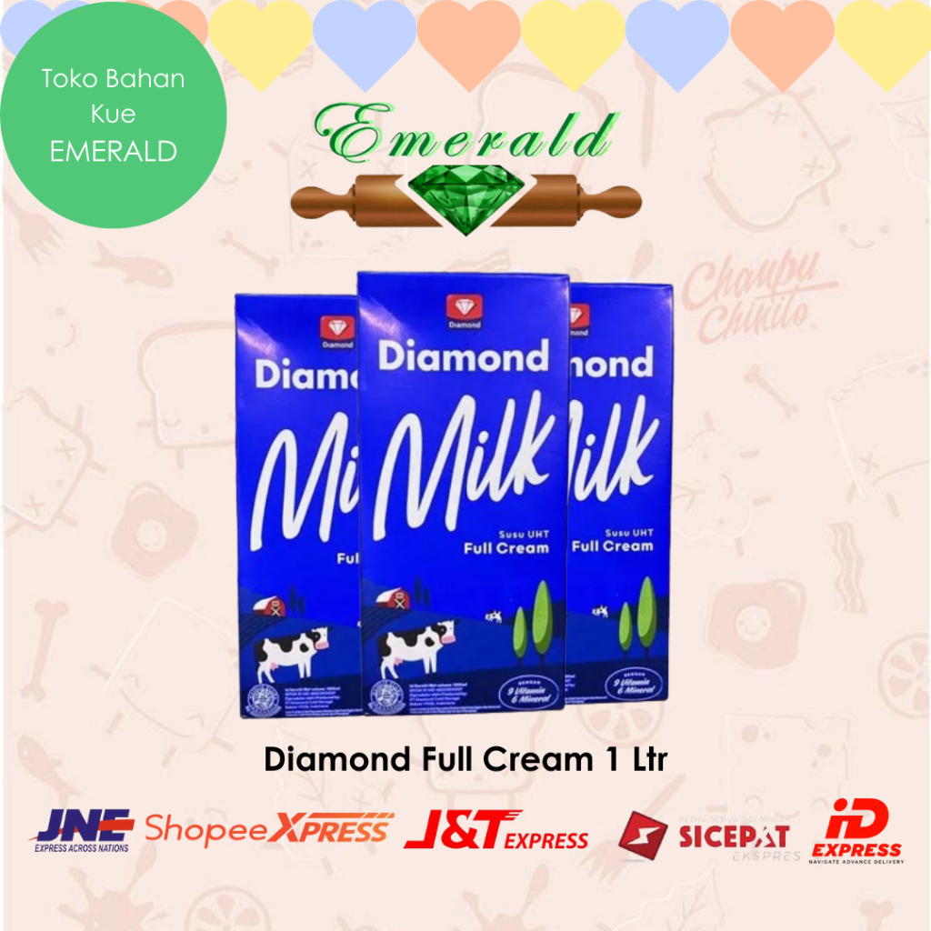Uht Diamond Full Cream Milk 1 Liter | Shopee Singapore