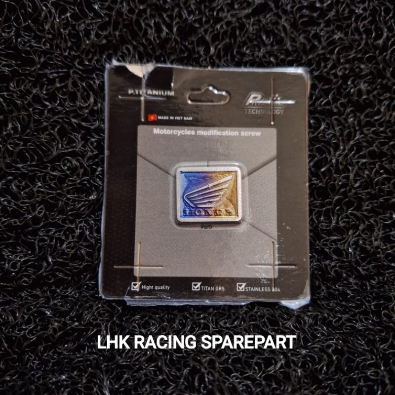 Original Vietnamese honda shell titanium logo Emblem, wing model ...