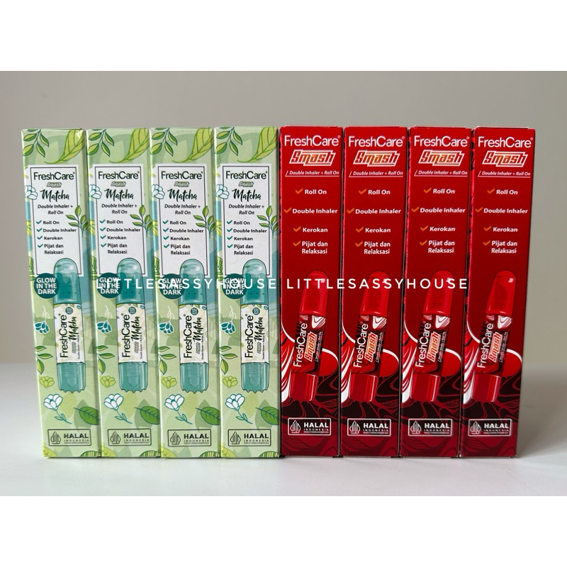 MERAH READY Freshcare Smash Matcha / Red - Double Inhaler + Kerokan ...