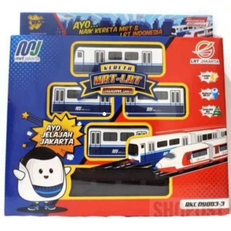 Toy train fast train MRT LRT Indonesia train RKC super train | Shopee ...