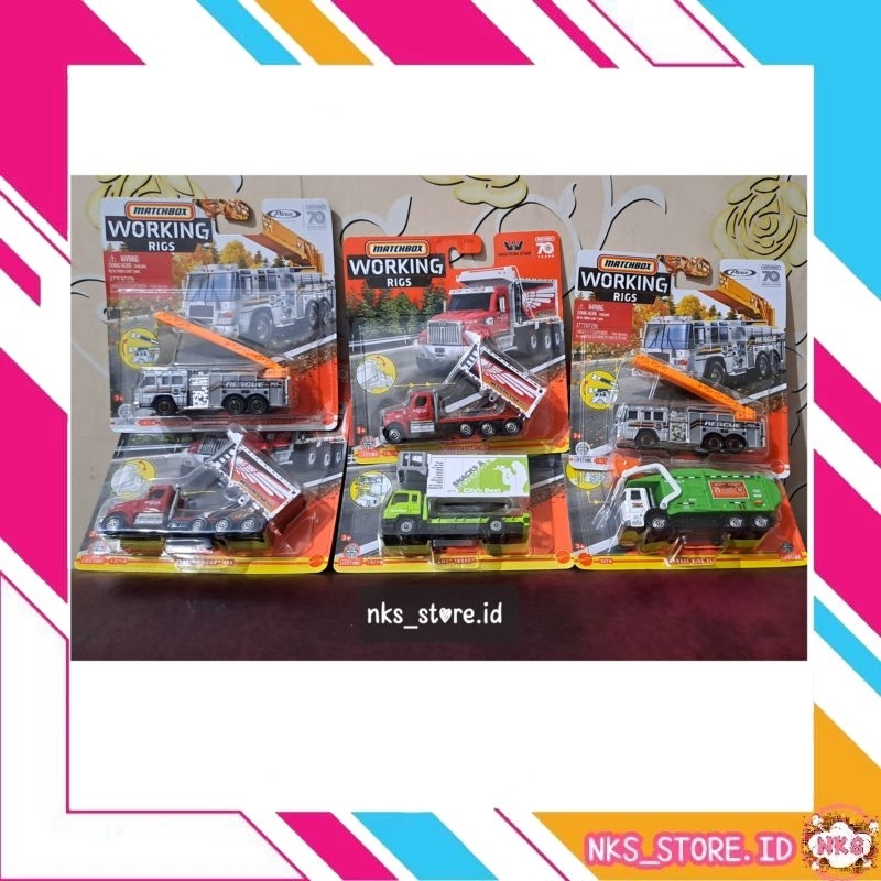 Matchbox Working Rigs Toy Car Racing Truck | Shopee Singapore