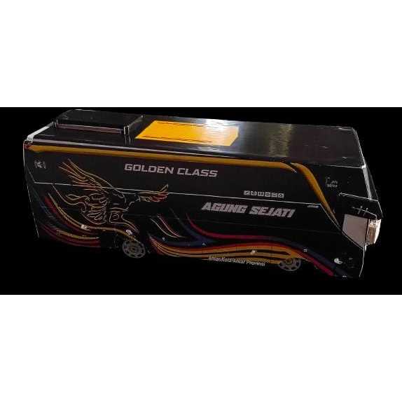 Miniature bus Basuri telolet full Of bluetooth Lights And Music plus ...