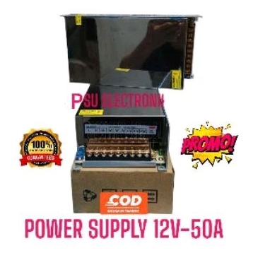 Psu 50A 12V 600W Power Supply 12Volt 50 Amper TRANSFORMER/TRAVO INDOOR ...