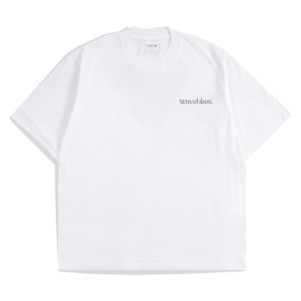 Waveblast Oversize Basic White T-Shirt | Shopee Singapore