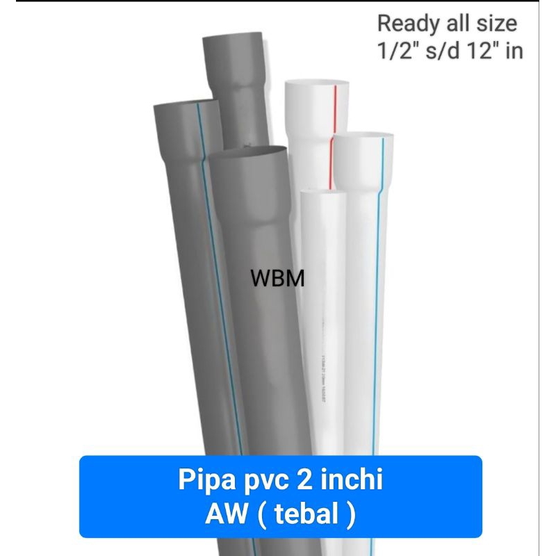 2 inch pvc pipe AW 80 cm Paralon | Shopee Singapore