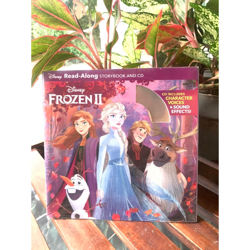Disney read along story book and cd frozen II, disney frozen 2 | Shopee ...