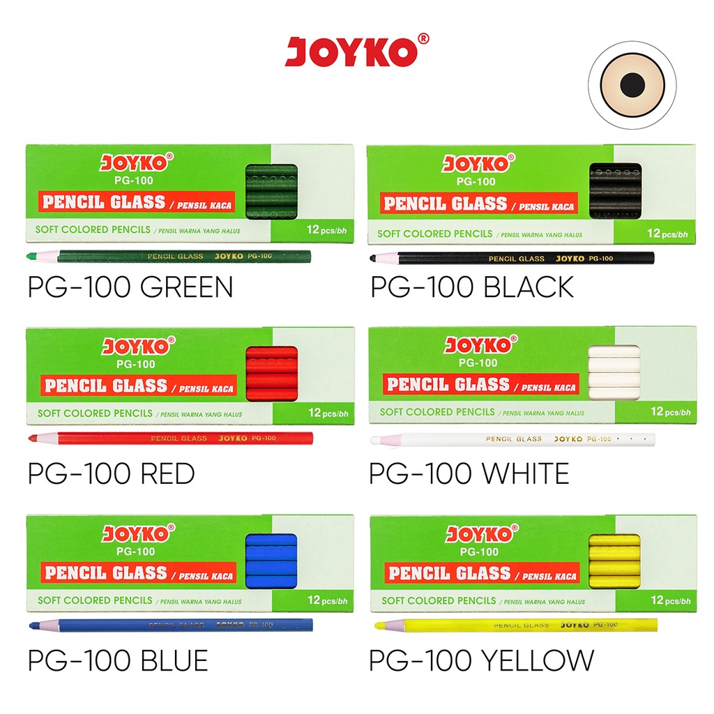 Glass Pencil/Glass Pencil PG-100 Color (1pc) | Shopee Singapore