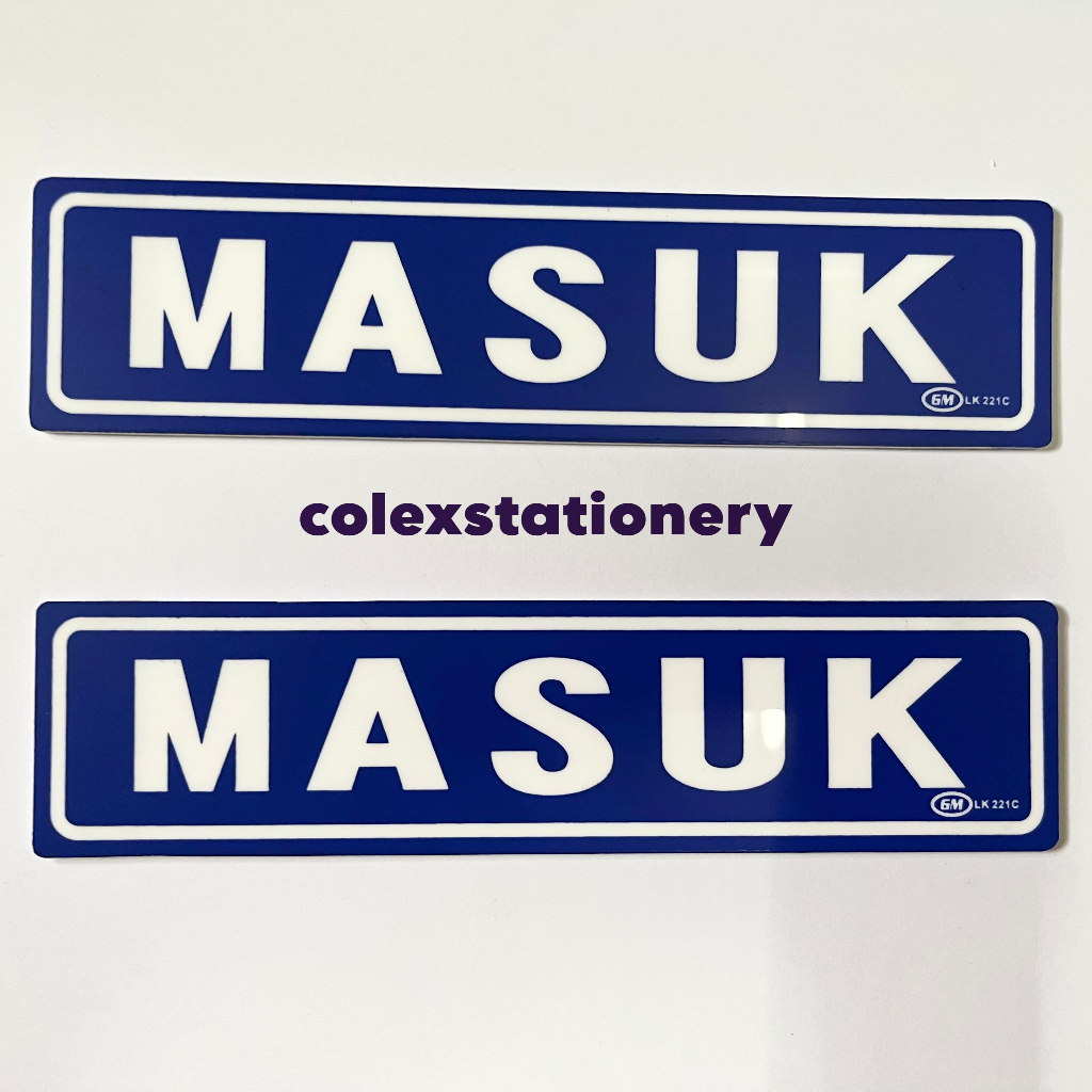 Sticker Label/Sticker Label Material Acrylic Entry Blue Color Size 5cm ...