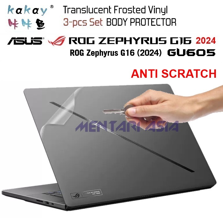 Body Protector Sticker ASUS ROG Zephyrus G16 GU605 (2024) - KAKAY Matte ...