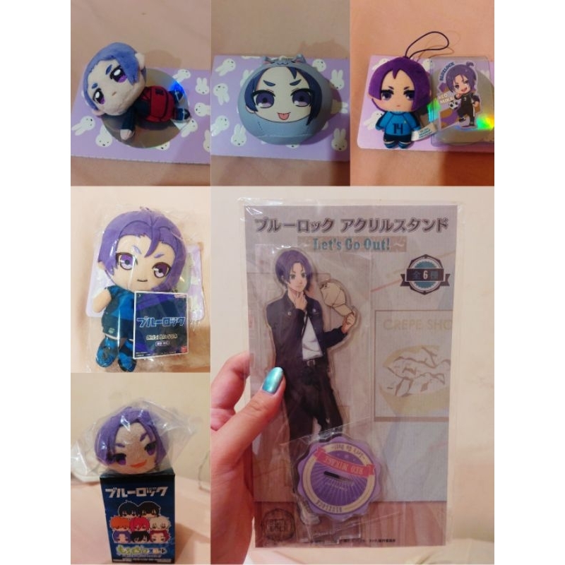 Official BLUE LOCK REO MIKAGE MERCHANDISE plushie chibi mascot standee ...