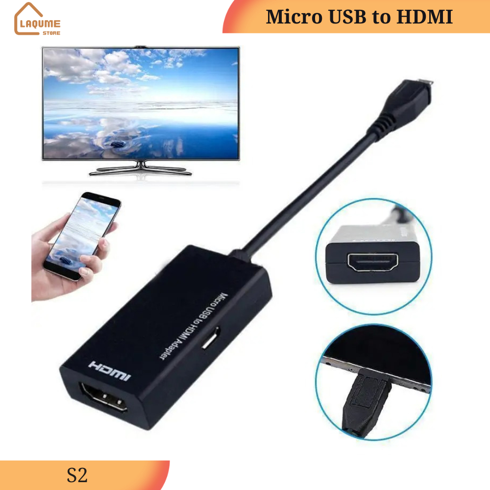 Micro USB to HDMI MHL Adapter for Smartphone | Shopee Singapore