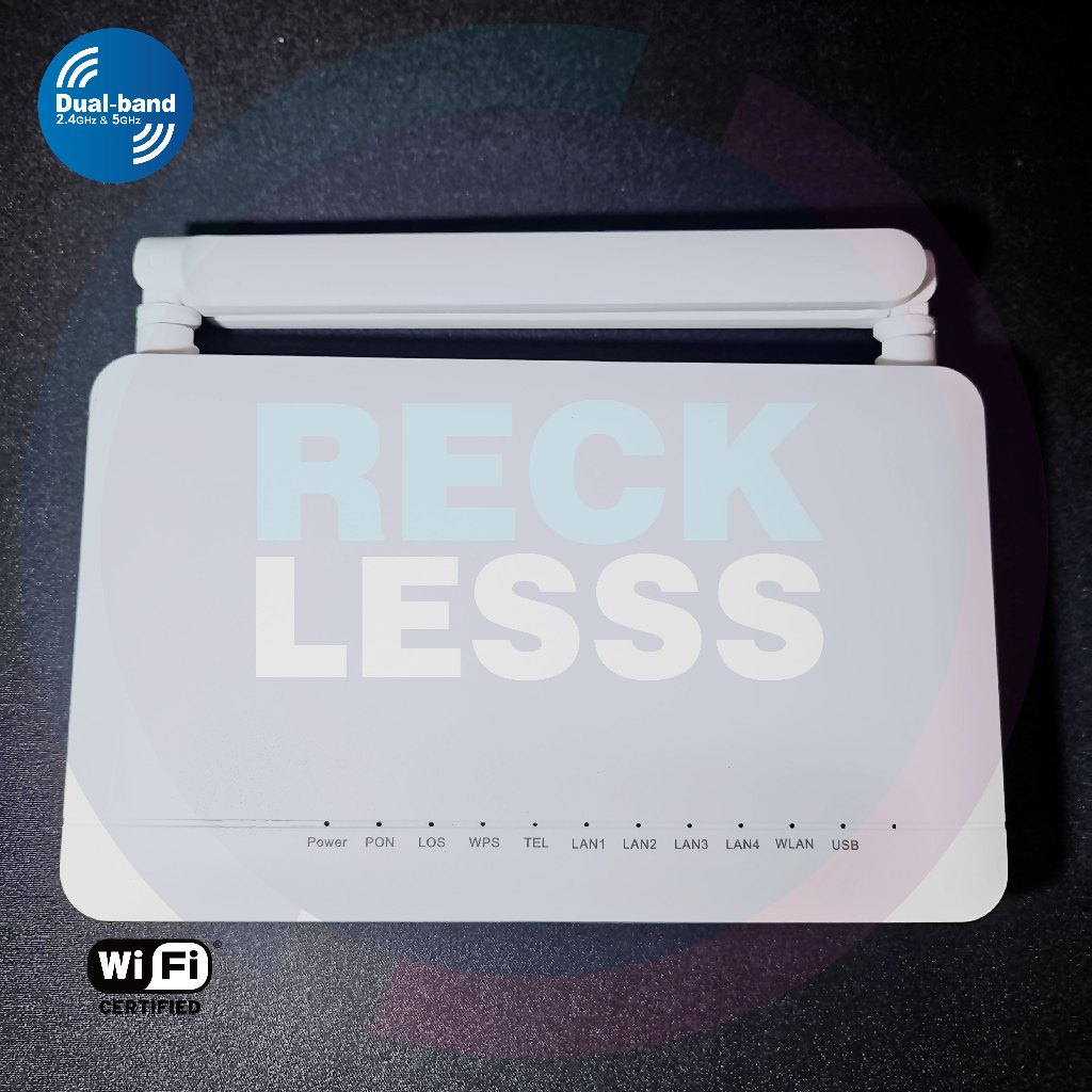 GPON / XPON ONU ONT Router Modem support OMCI F670L Dual Band 2.4G 5G ...