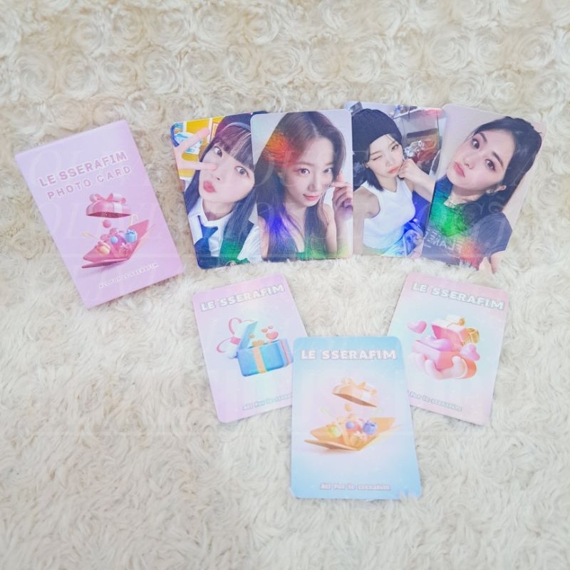 Photocard Le Sserafim Hologram 55 pcs Lomo Card Le Sserafim Hologram ...