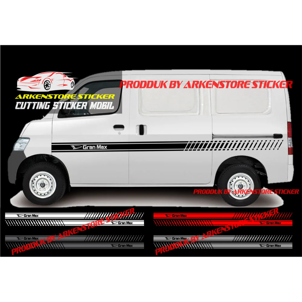 Cutting sticker daihatsu granmax minibus blind van side body sticker ...