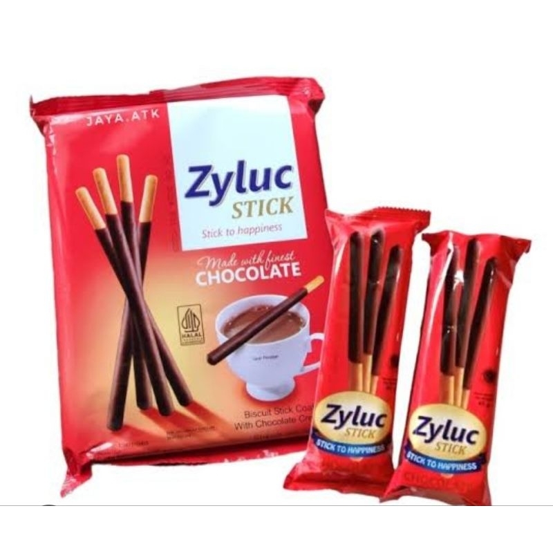 Zylux chocolate flavored wafer sticks 11 grams (1 bag contains 20 packs ...