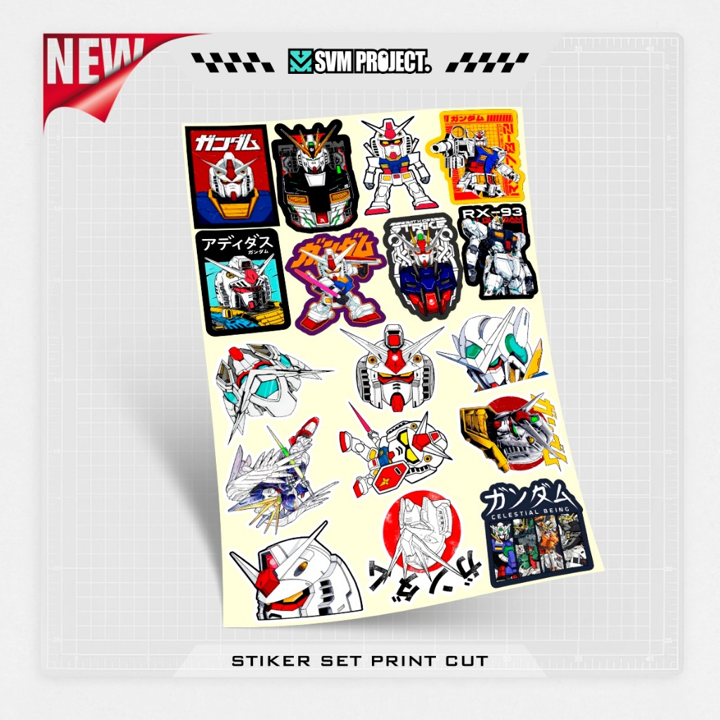 Sticker PACK VINYL / GUNDAM MOTIF / STICKER / GUNDAM / TRANSFORMERS ...
