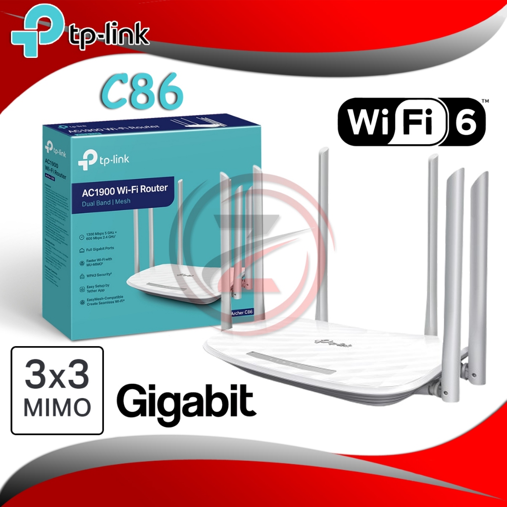 Tp-link Archer C86 AC1900 Wireless MU-MIMO Wi-Fi Router Mesh 1300mbps ...