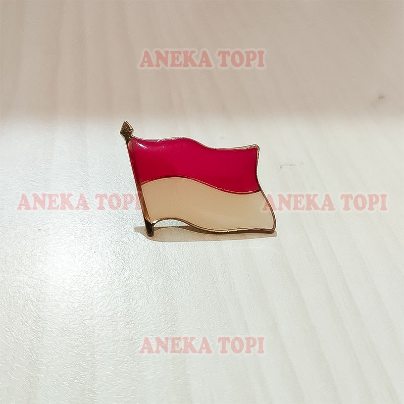 MERAH PUTIH 2.5cm Indonesian Flag Brooch Pin 2.5cm Red and White Flag ...
