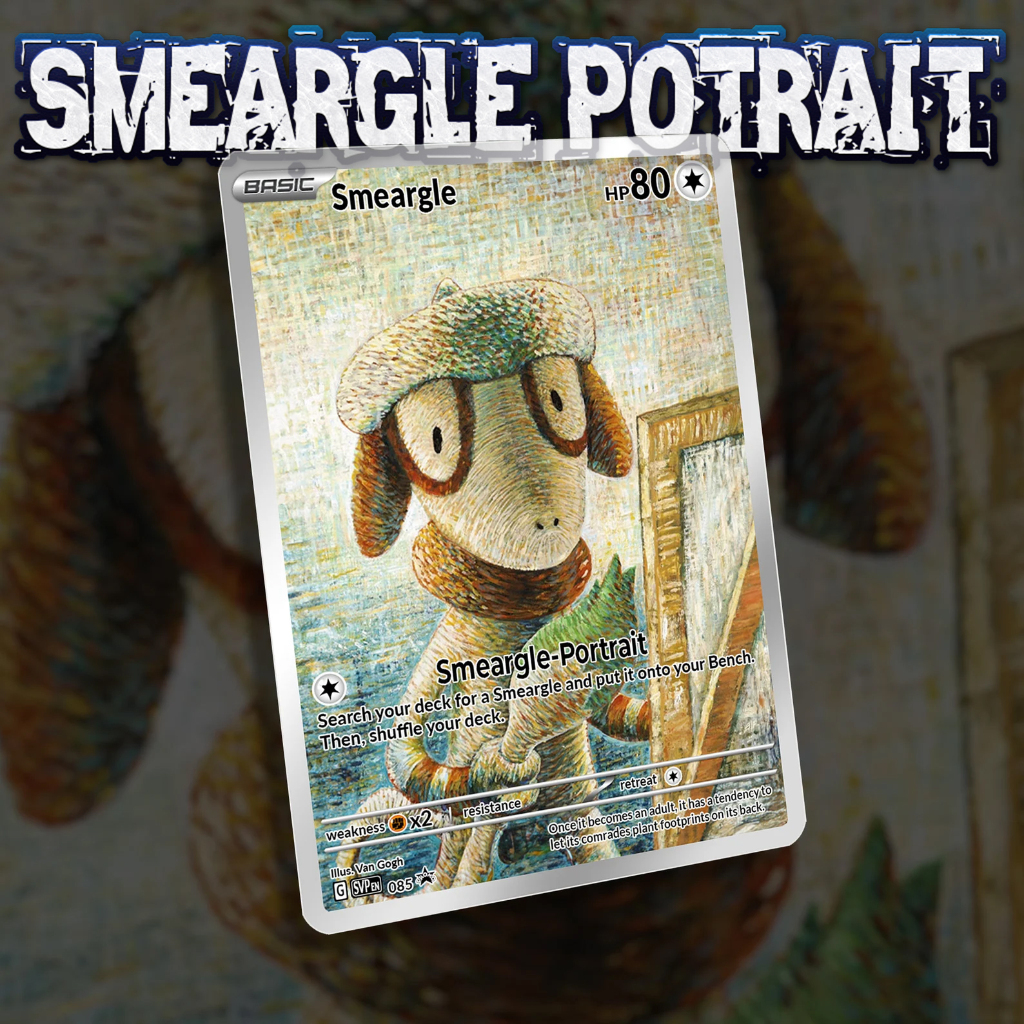 Pokemon TCG HOLOGRAM ENGLISH VERSION CARD FULL ART - SMEARGLE (PORTRAIT ...