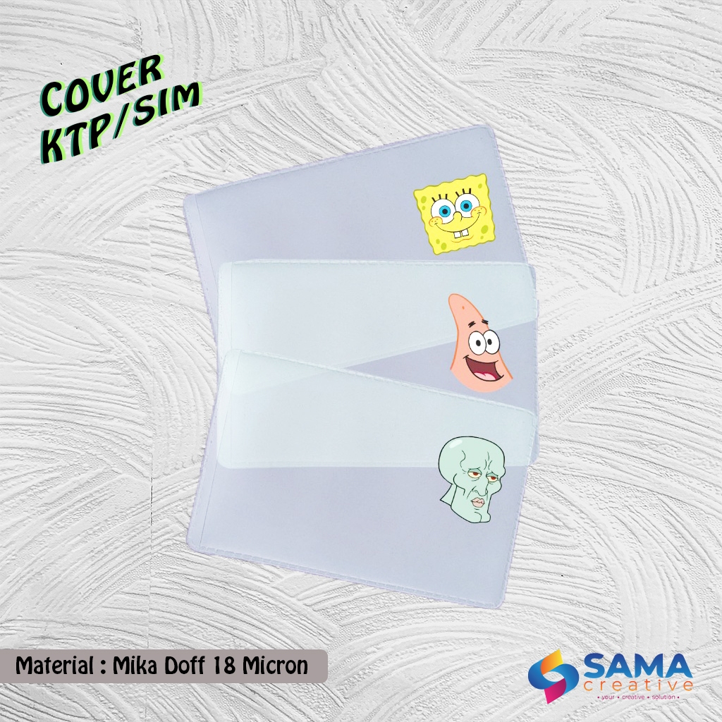 Spongebob Series - Unique Character KTP/SIM Cover - Mica Plastic Cover ...