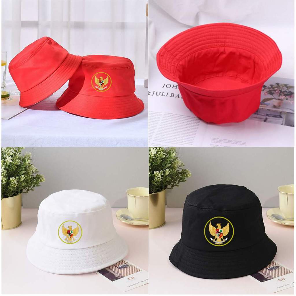 Bucket Hat Bouquet Hat Cap Distro Garuda dadaku bhineka tunggal ika ...