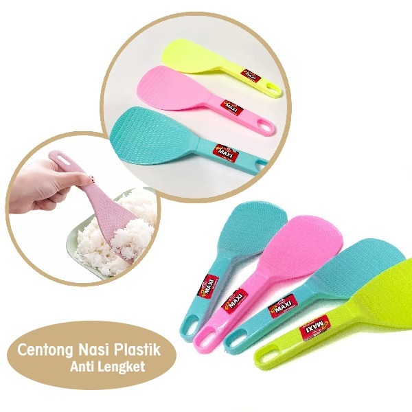 Thick Maxi Plastic Rice Ladle/Rainbow Rice Spoon UNIT | Shopee Singapore