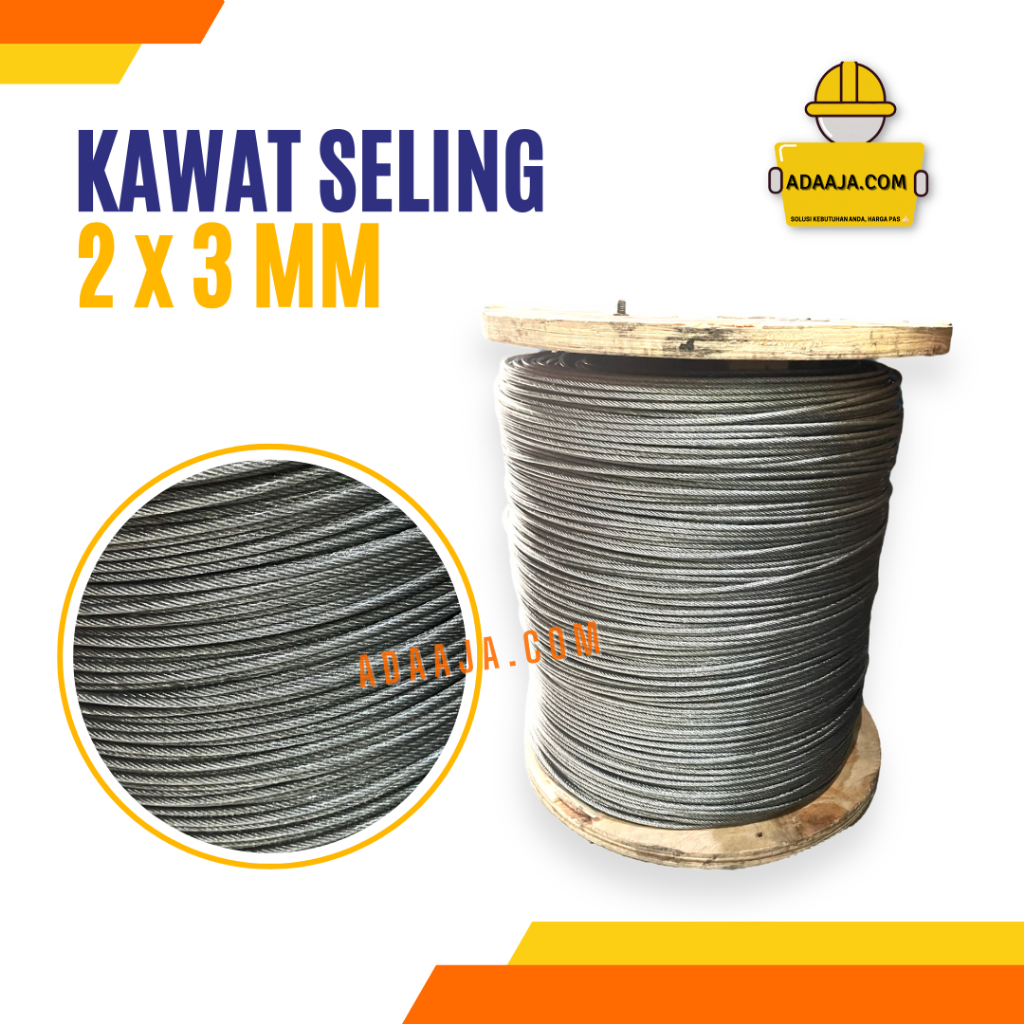 Steel Wire Rope Sling PVC Plastic Coated 2x3mm PER METER | Shopee Singapore