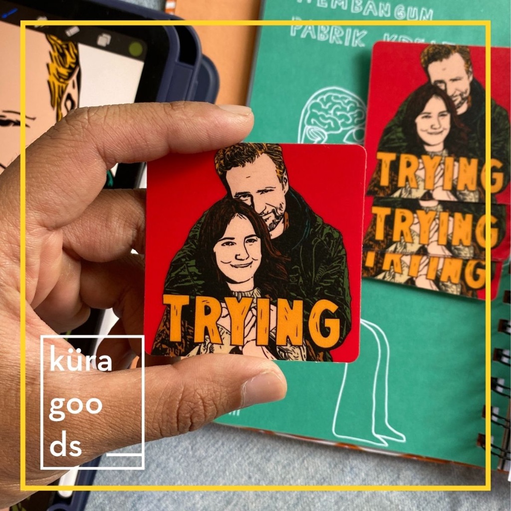 Sticker Film Series TRYING 2020 | Sticker Laptop iPad Tablet HP Aesthetic Cute Vinyl Fan Art ...
