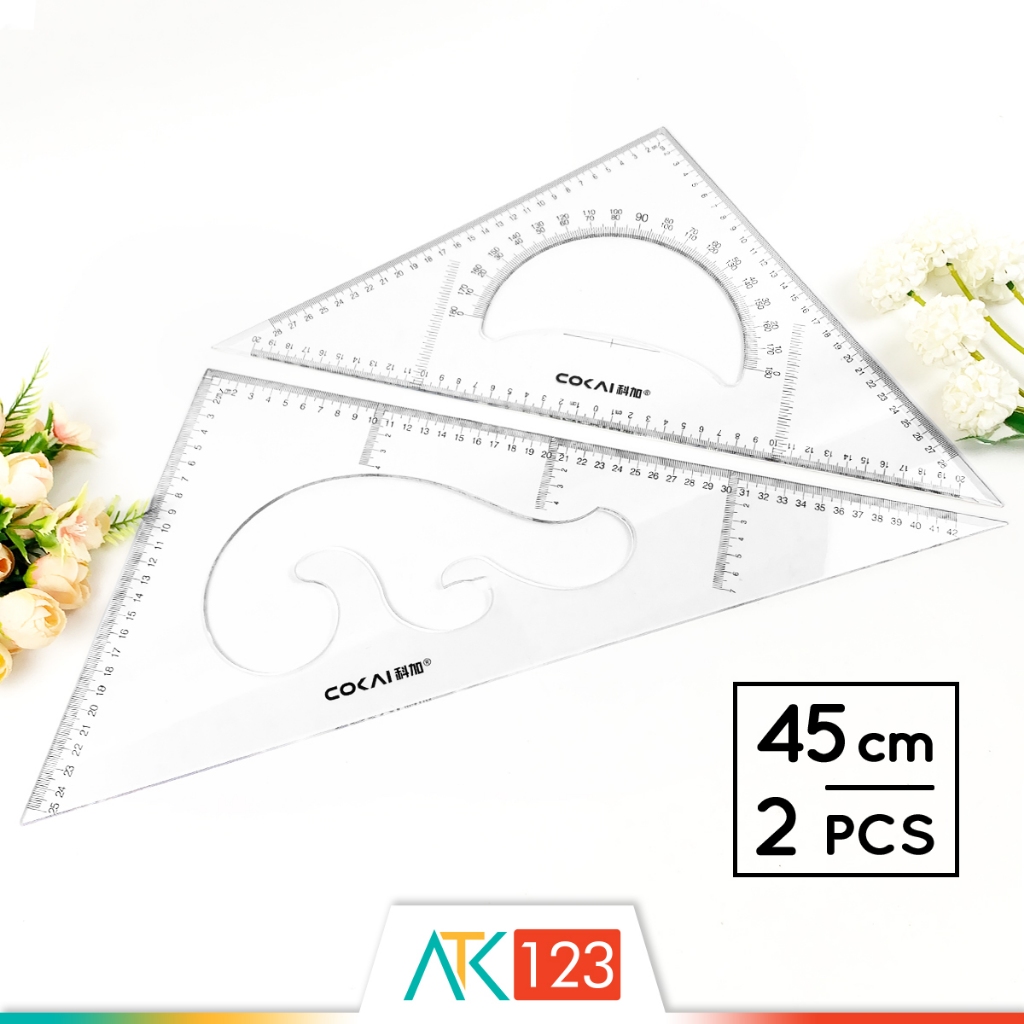 Ruler / Triangle Ruler / Protractor / Curved Pattern Mall / Kurva ...