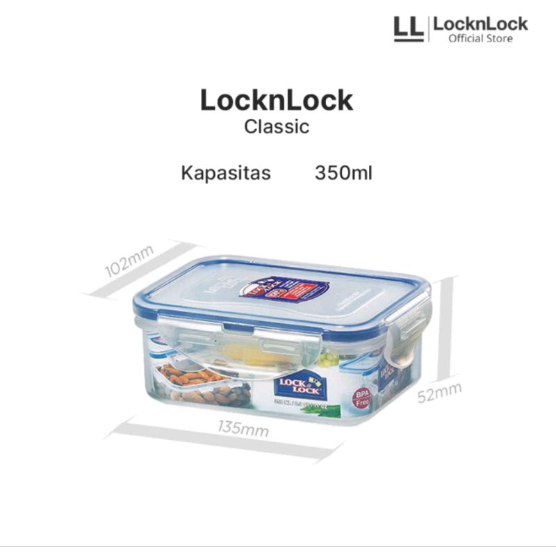 LocknLock Rectangular Food Container 350ML | Shopee Singapore