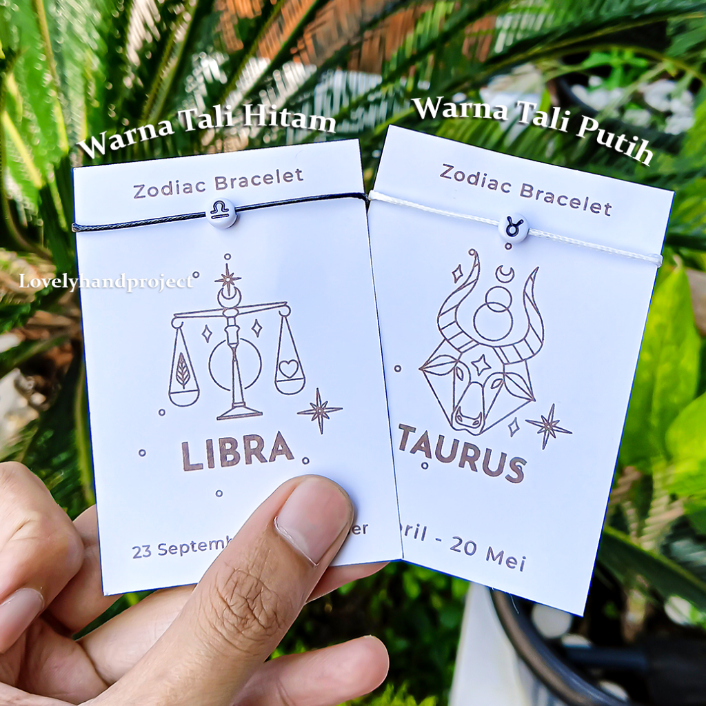Simple Zodiac Bracelet Waterproof Thin Rope Constellation Horoscope ...